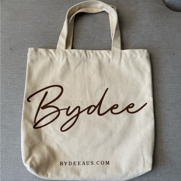 Bydee | Bags | Bydee Cream Canvas Tote Bag | Poshmark